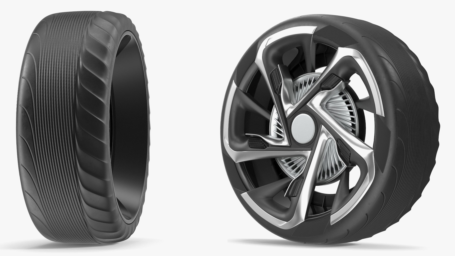 Futuristic Concept Car Wheel 3D Model - TurboSquid 2548412