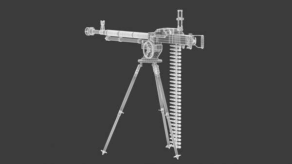 DShK Heavy Machine Gun 3D model - TurboSquid 1736572