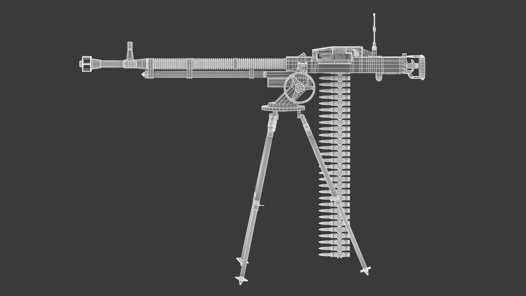 DShK Heavy Machine Gun 3D model - TurboSquid 1736572