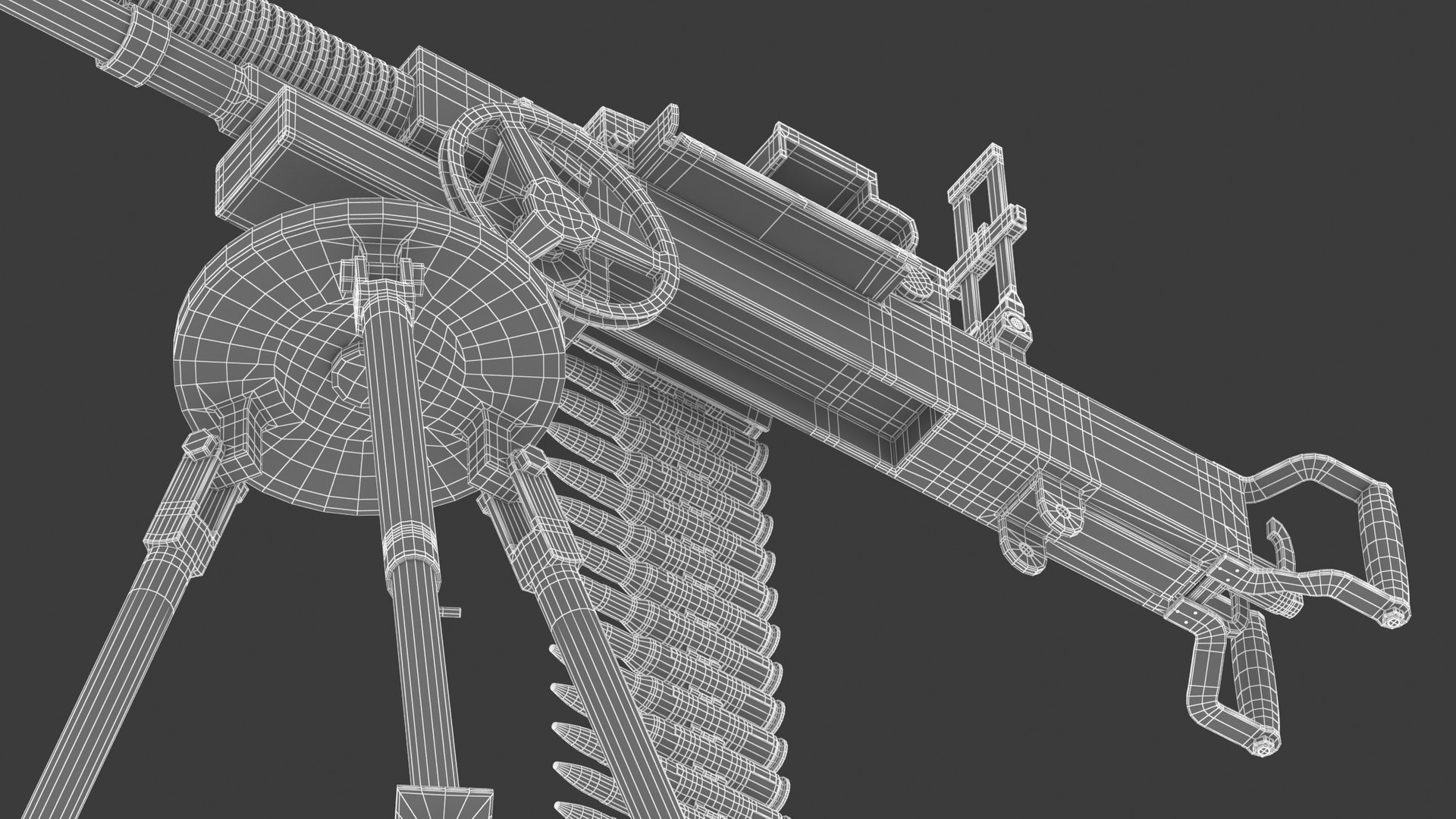 DShK Heavy Machine Gun 3D model - TurboSquid 1736572