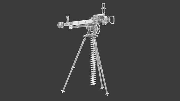 DShK Heavy Machine Gun 3D model - TurboSquid 1736572