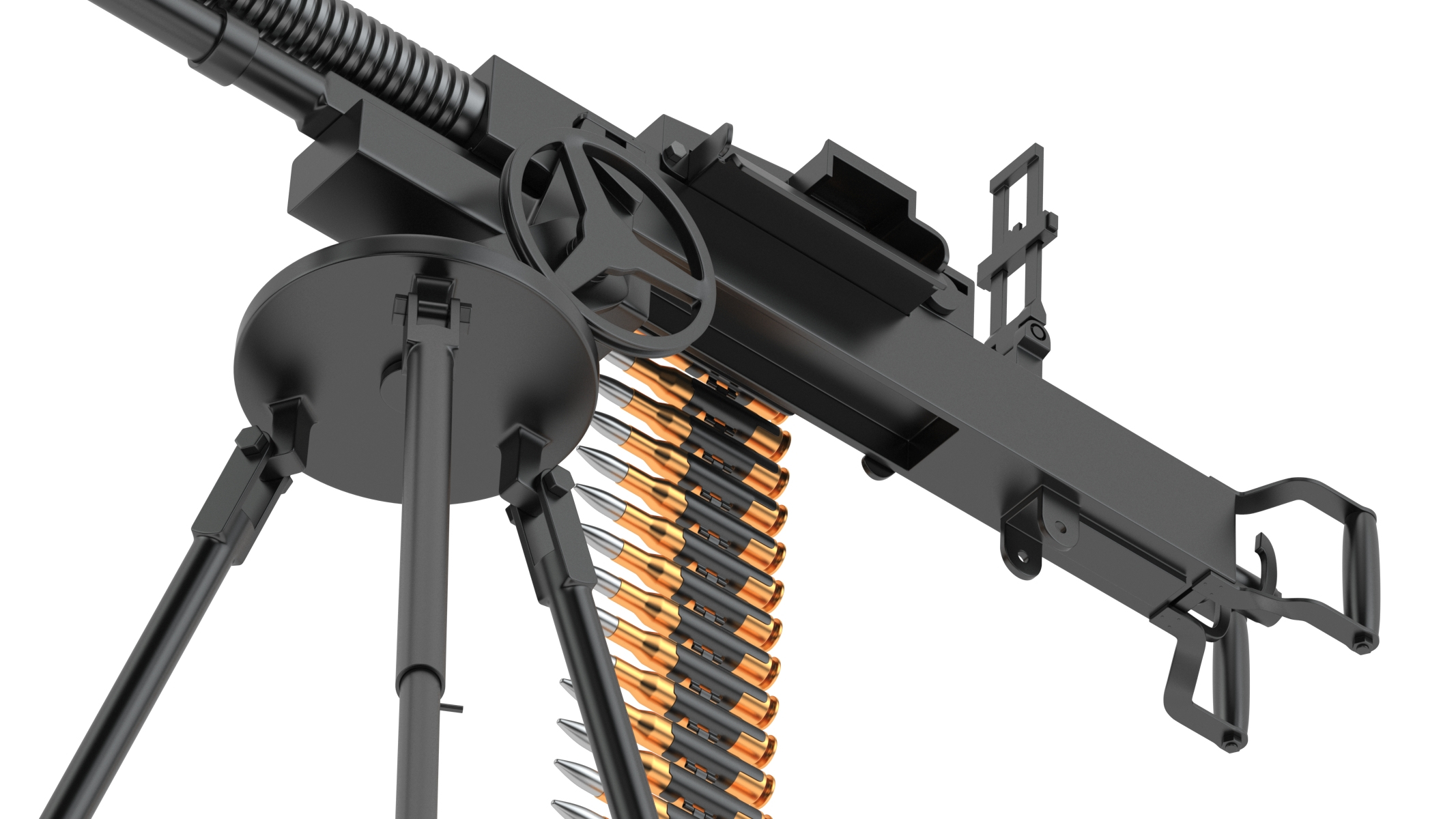DShK Heavy Machine Gun 3D model - TurboSquid 1736572