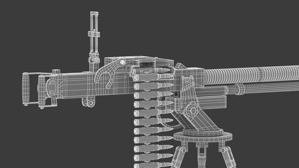 DShK Heavy Machine Gun 3D model - TurboSquid 1736572