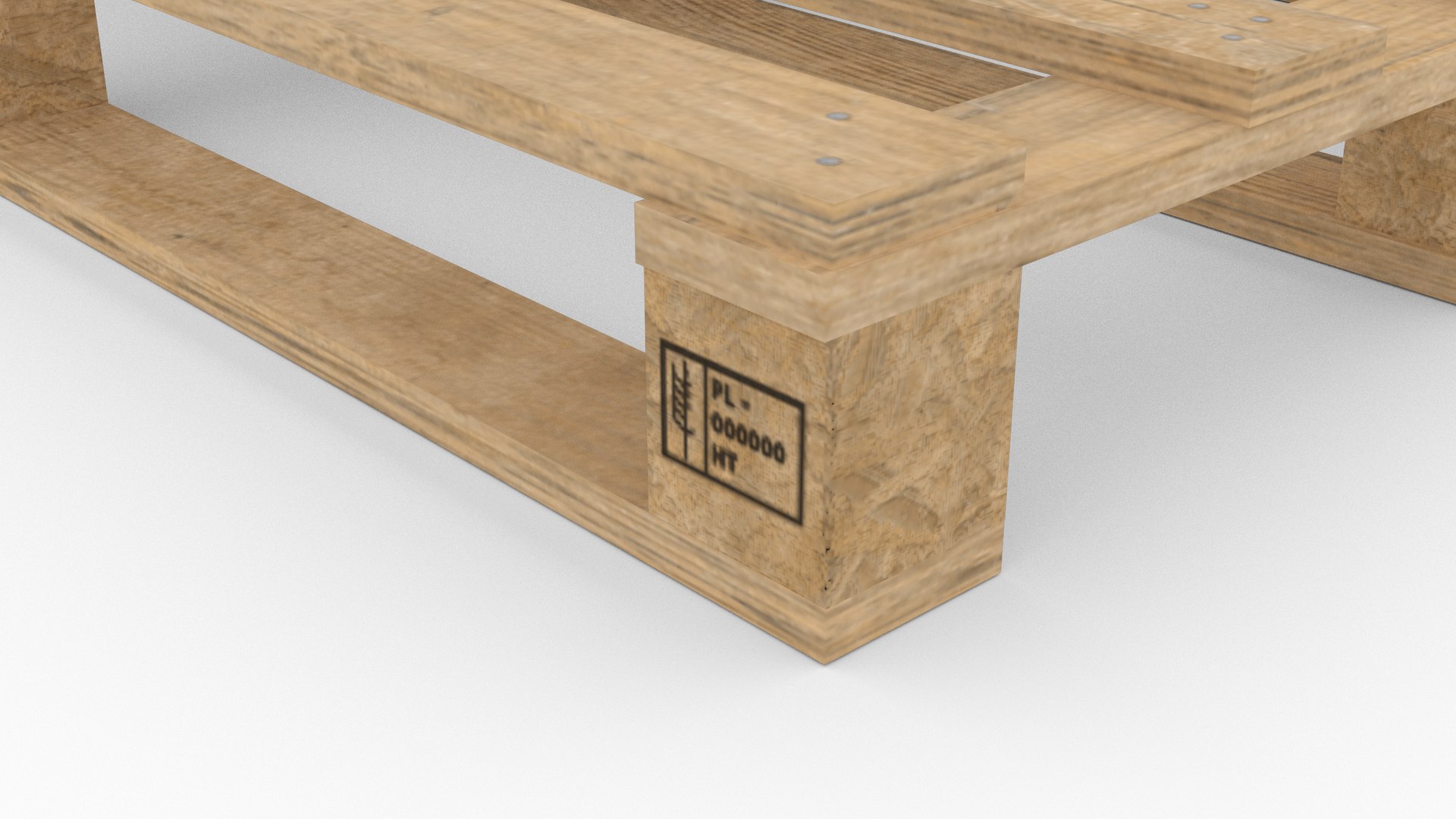 2 Non-branded EUR-size Pallets 3D - TurboSquid 2199628