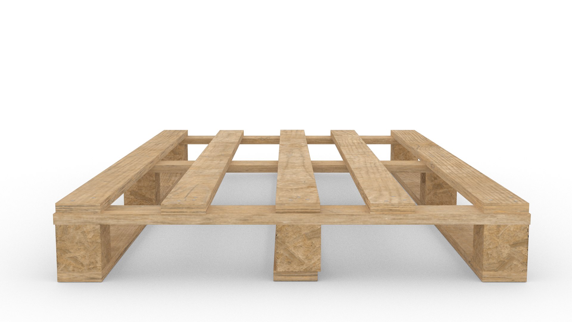 2 Non-branded EUR-size Pallets 3D - TurboSquid 2199628