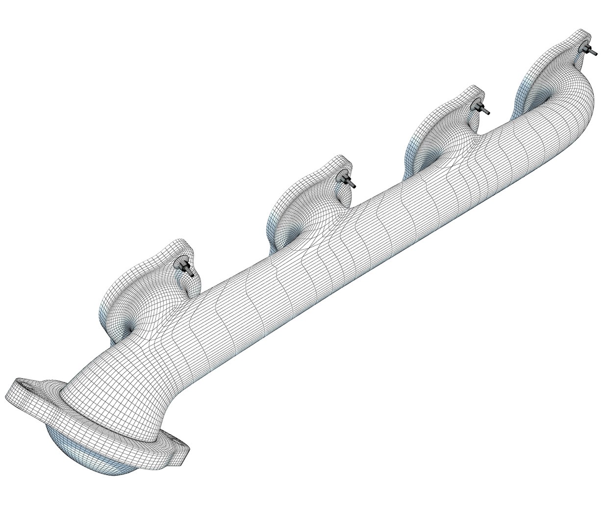 3D Engine Exhaust Manifolds Model - TurboSquid 1174256