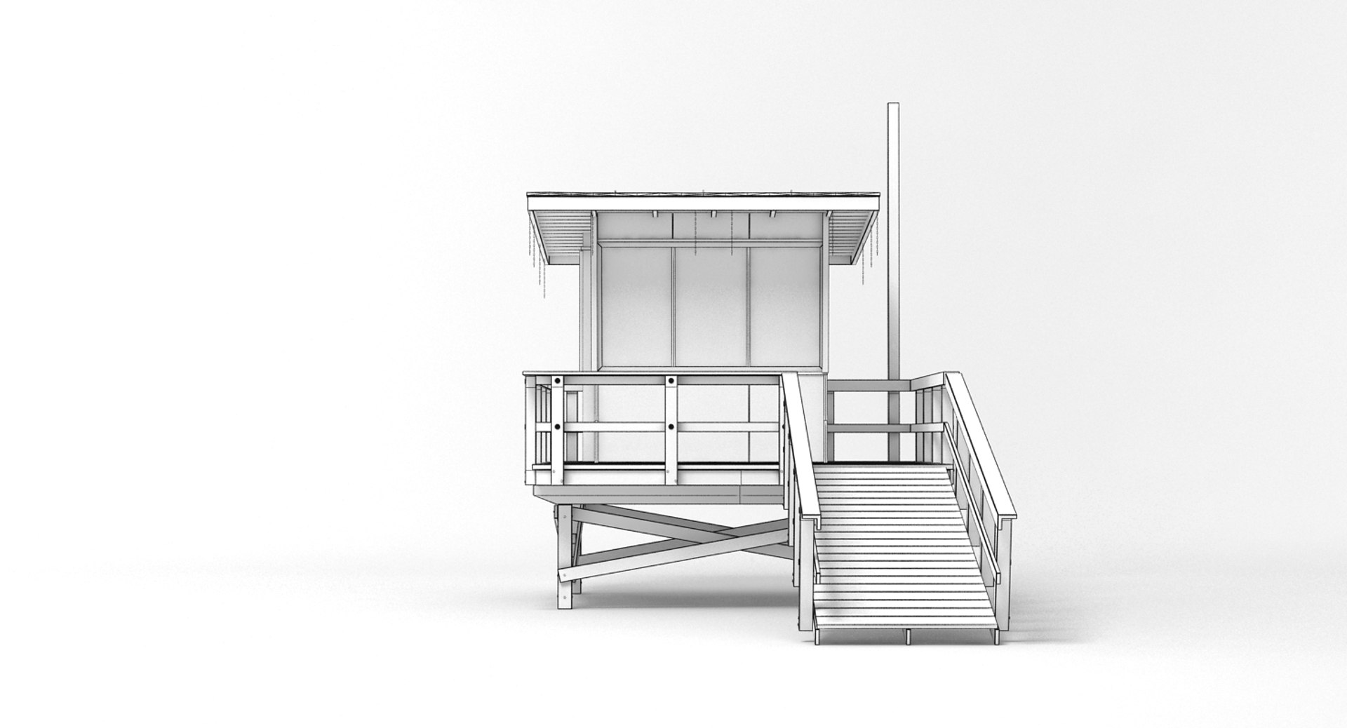 lifeguard station 3d model