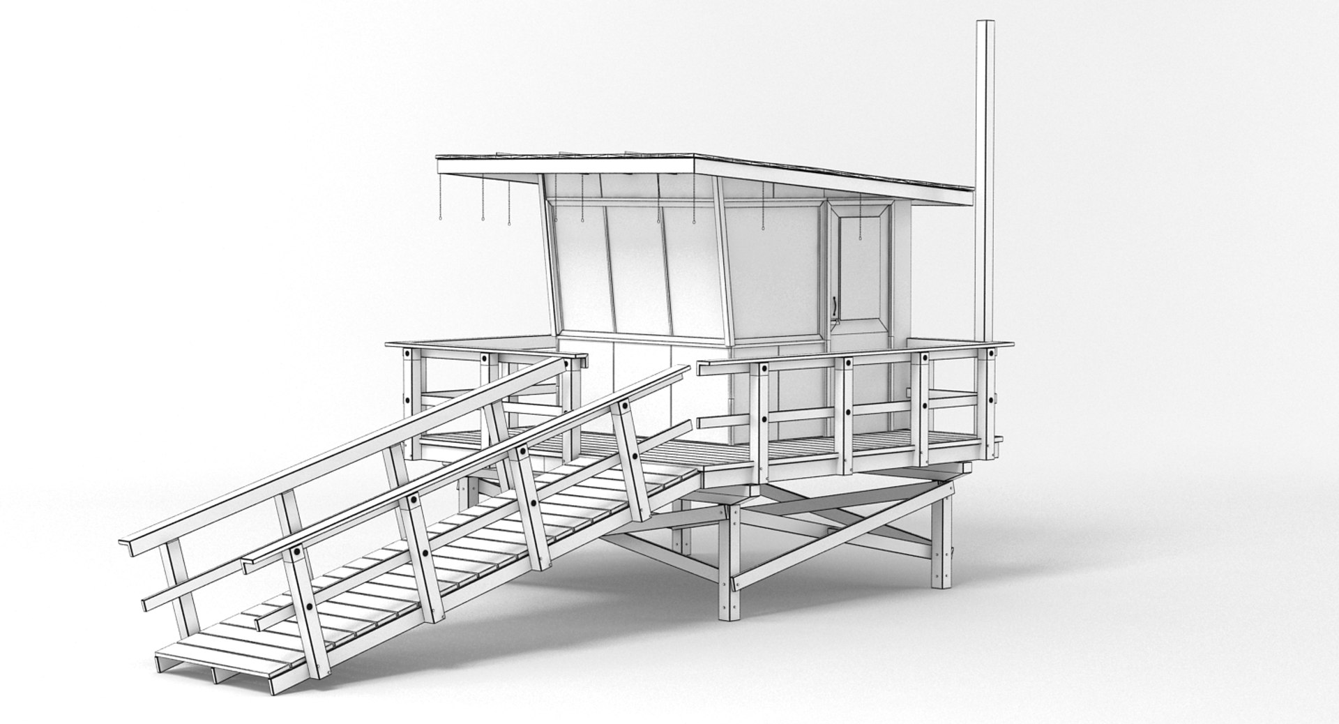 lifeguard station 3d model