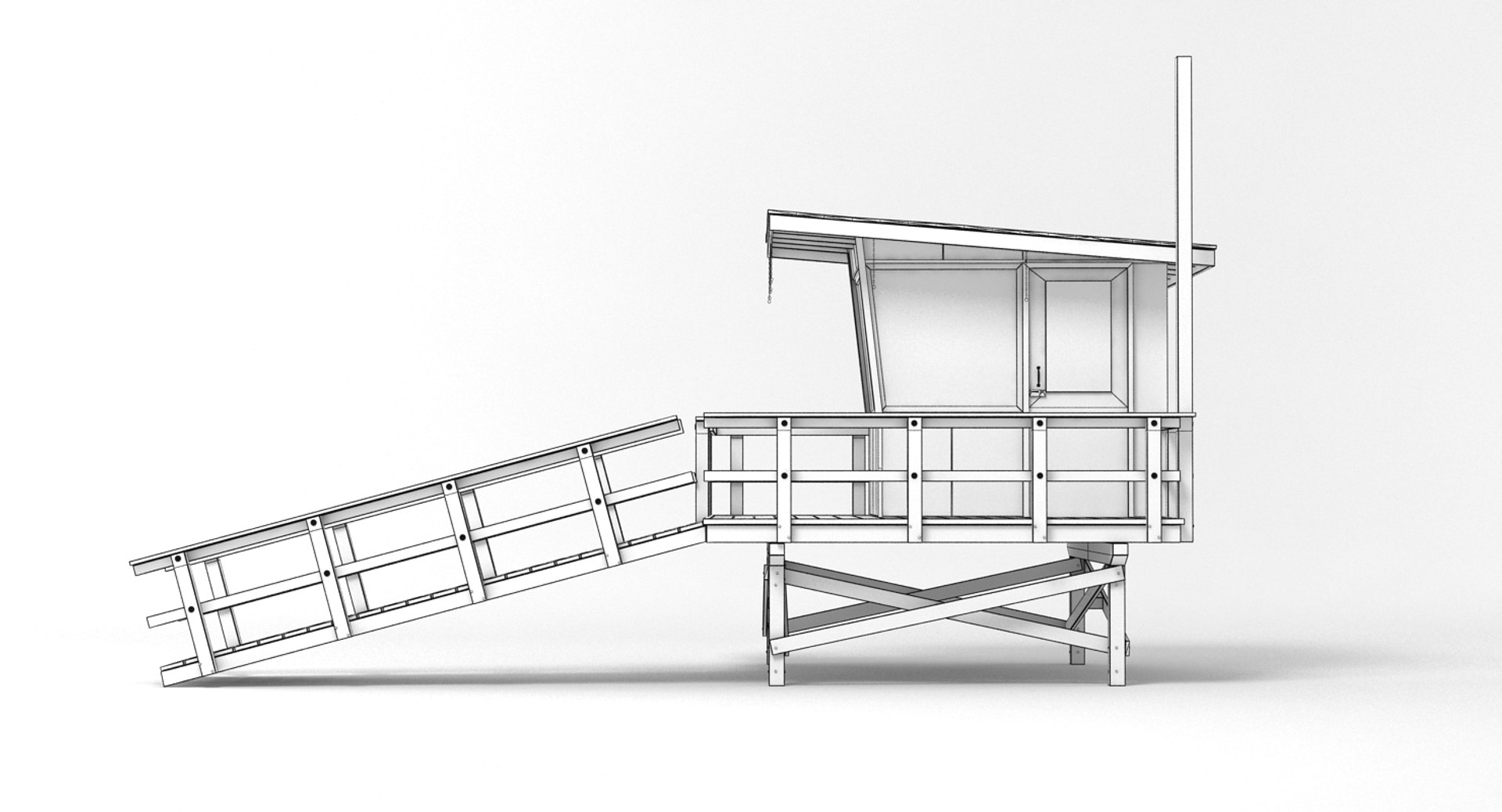 lifeguard station 3d model