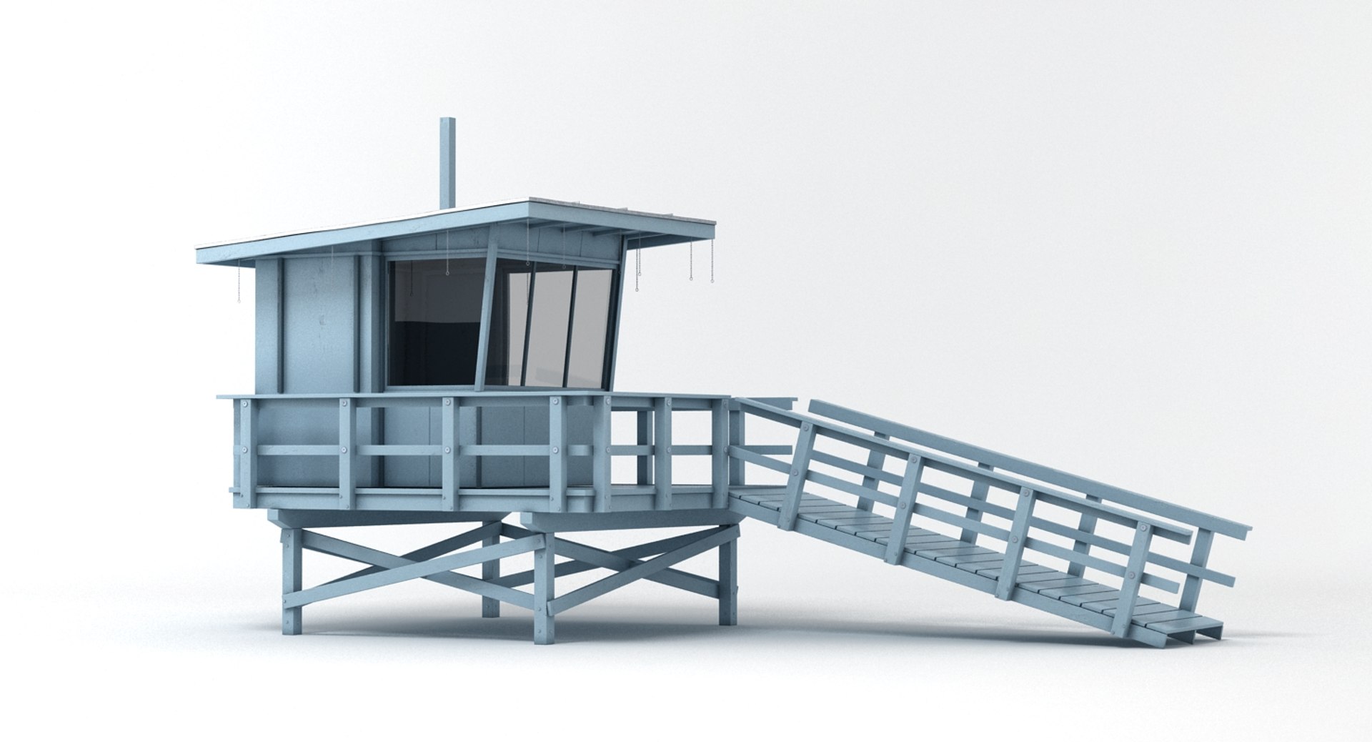 lifeguard station 3d model