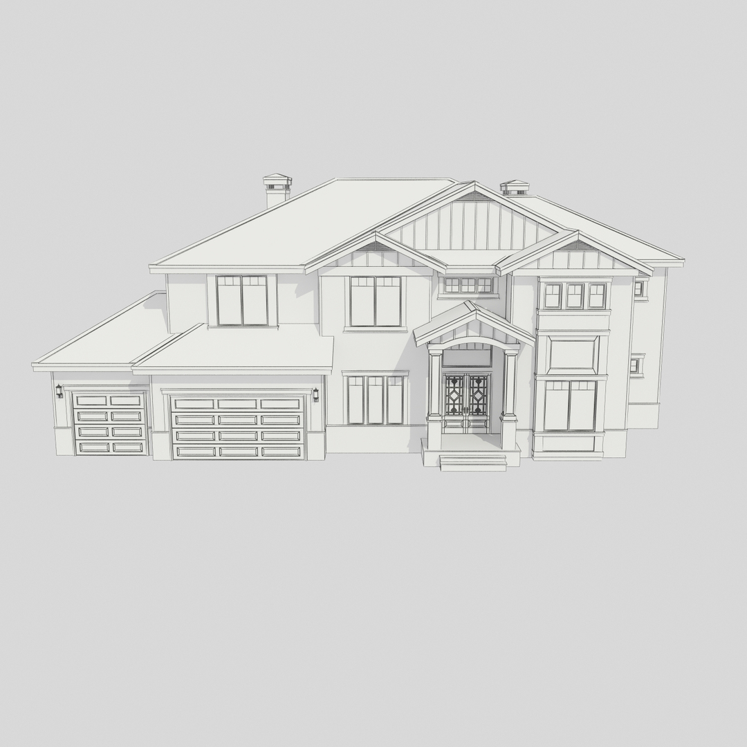 American House 3d Model