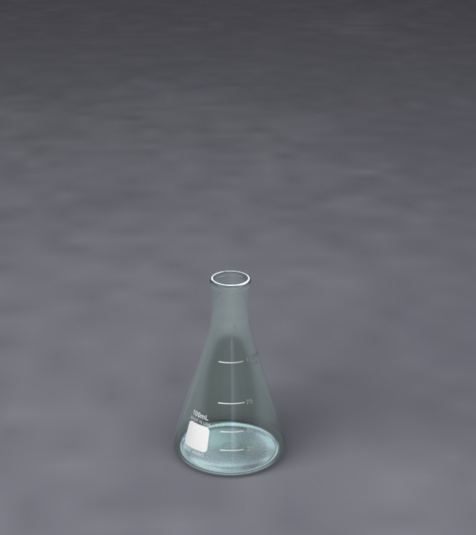 erlenmeyer flasks - 100ml 3d model