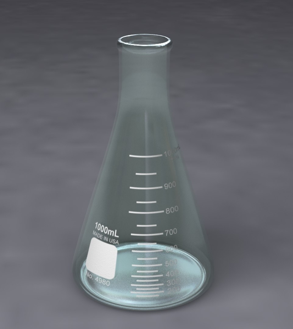 erlenmeyer flasks - 100ml 3d model
