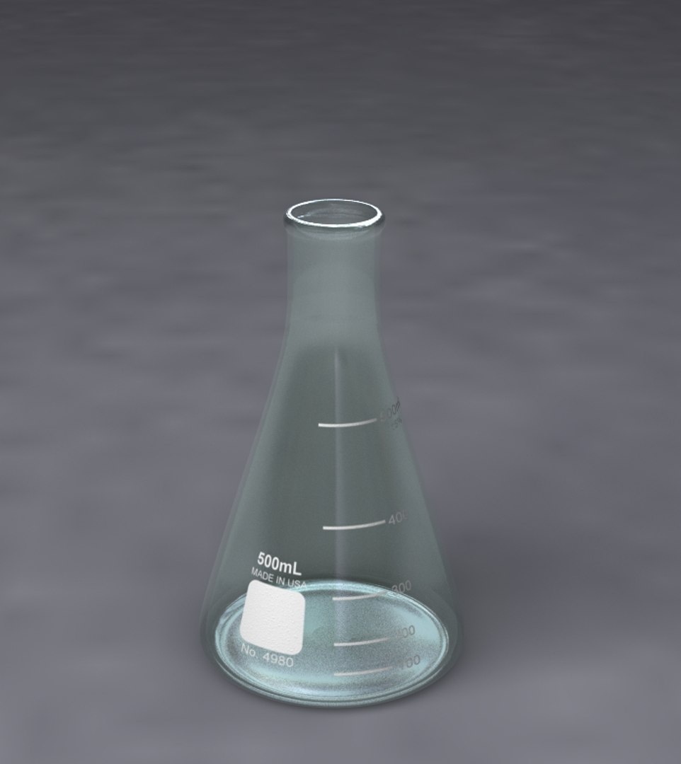 erlenmeyer flasks - 100ml 3d model