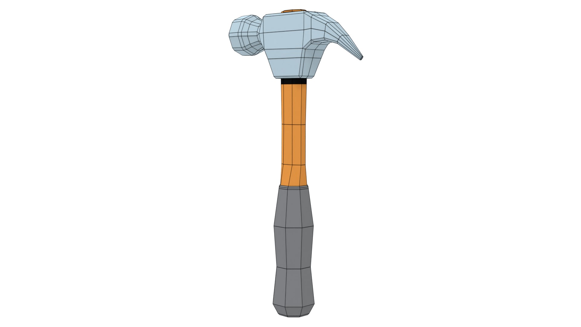 3D Low Poly Cartoon Hammer - TurboSquid 1820366
