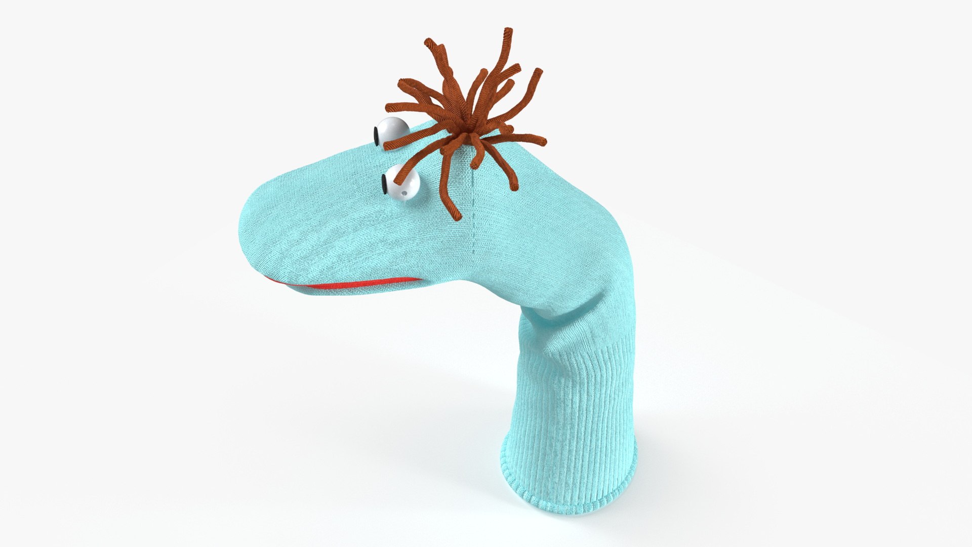 3D Model Sock Puppet With Googly Eyes Boy Blue - TurboSquid 2268166