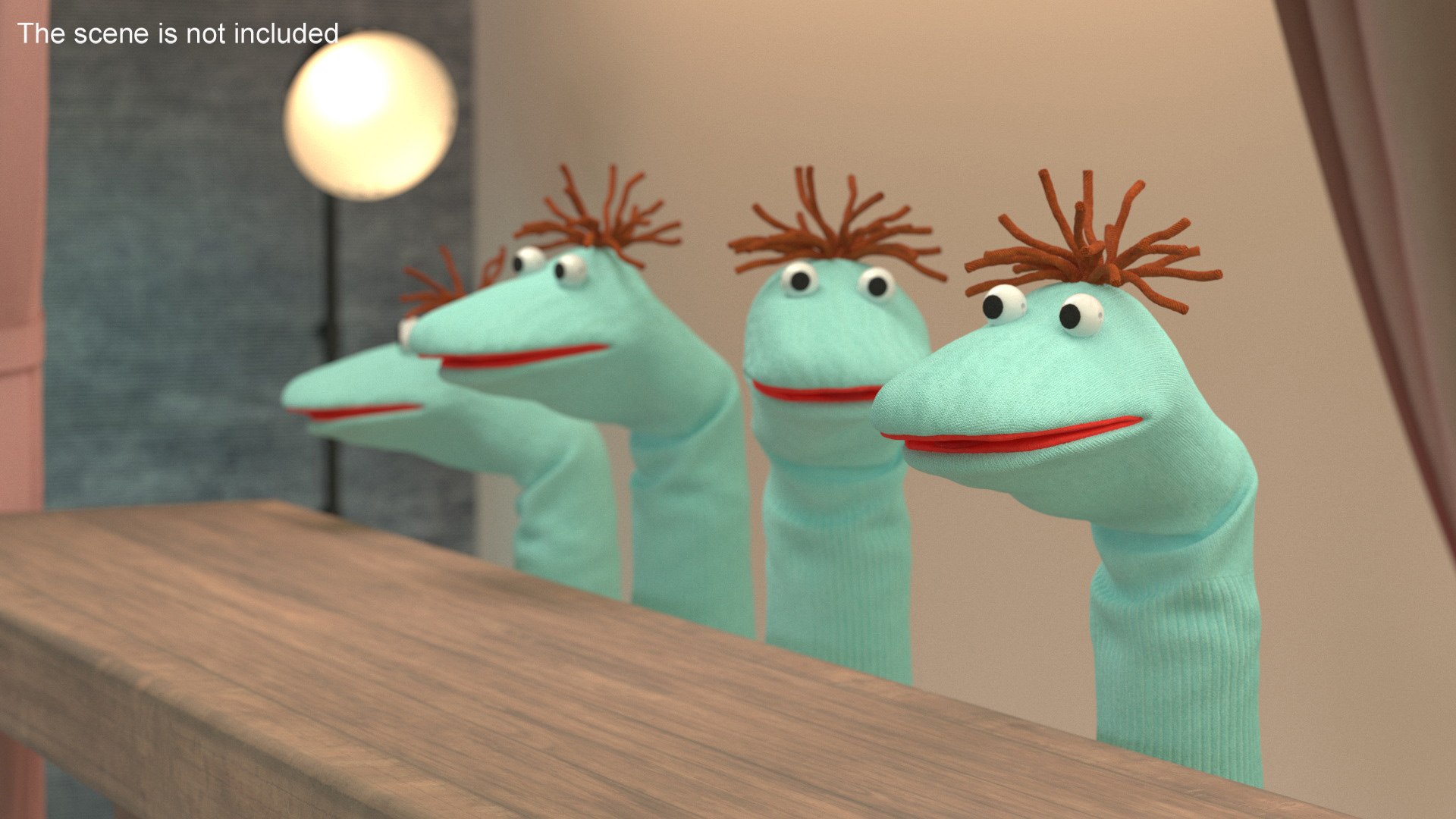 3D Model Sock Puppet With Googly Eyes Boy Blue - TurboSquid 2268166