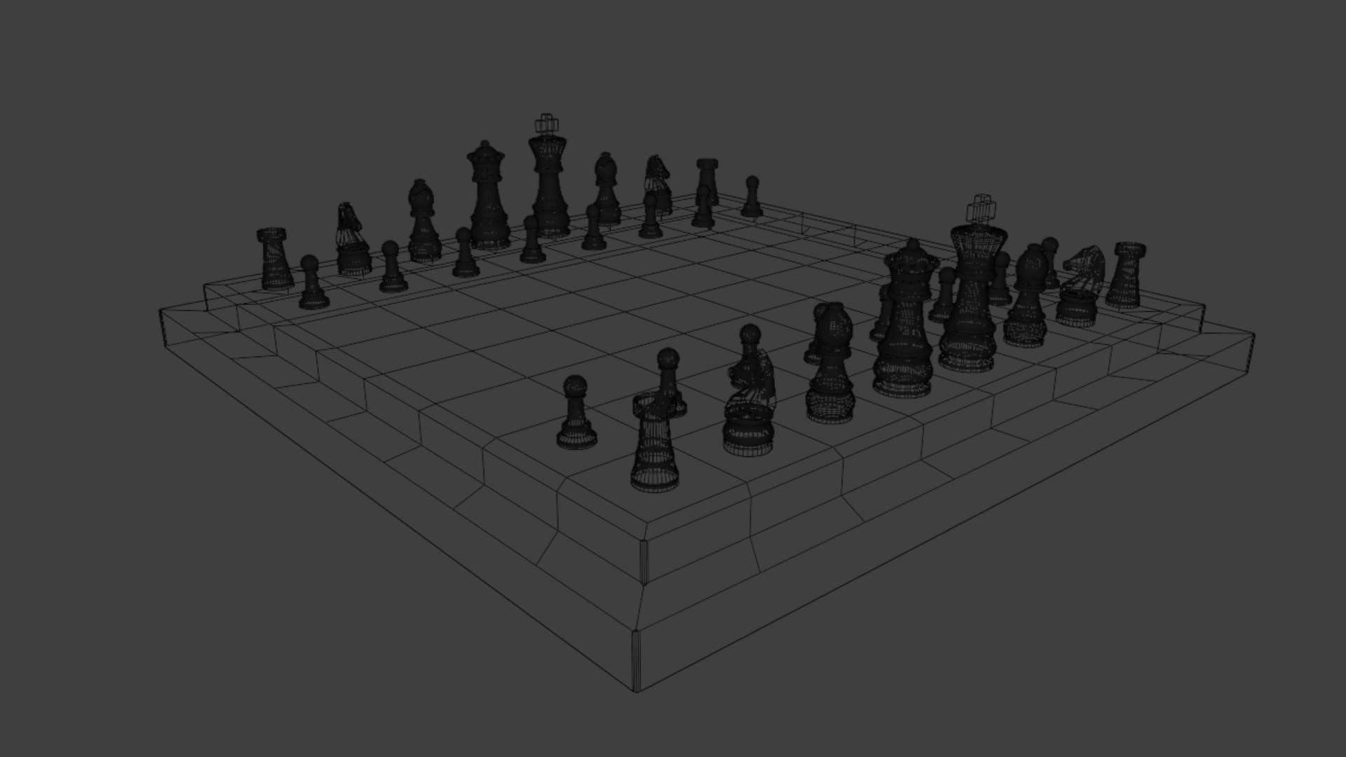 3D Chess Board - TurboSquid 2295206
