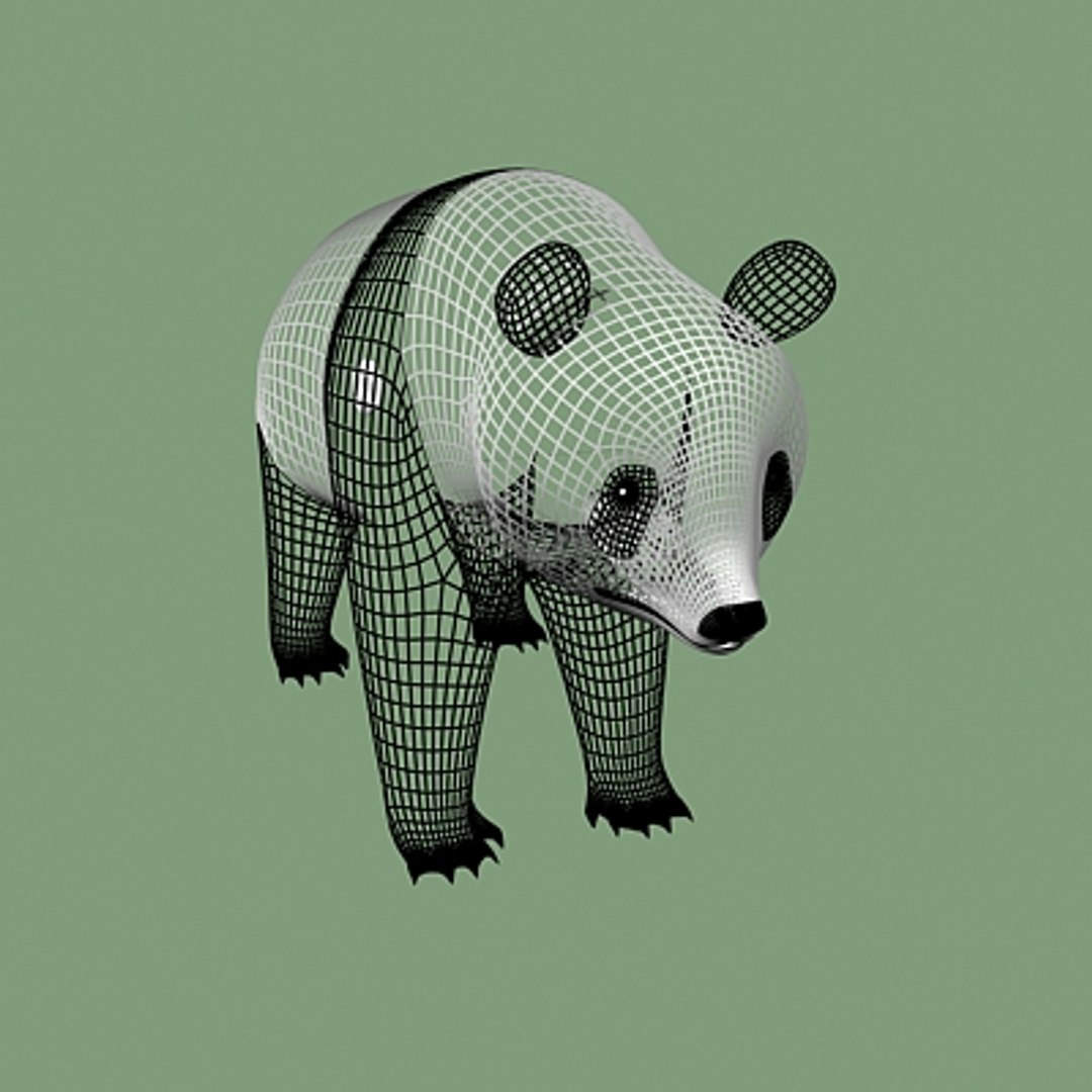 Giant Panda Bear 3d Model