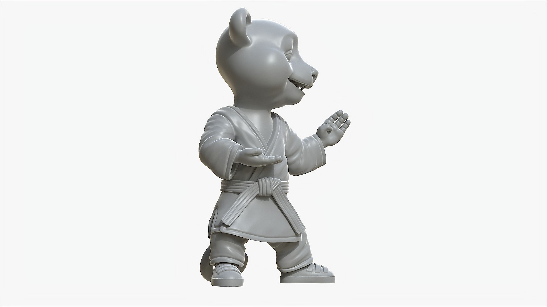 3D Model Karate Tiger Cub 3 - TurboSquid 1918921