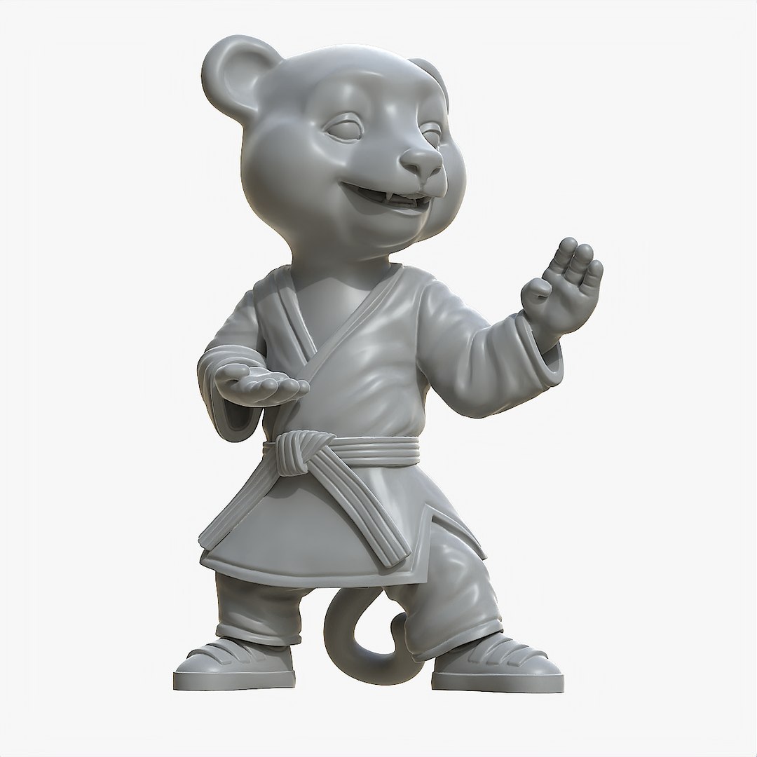 3D Model Karate Tiger Cub 3 - TurboSquid 1918921