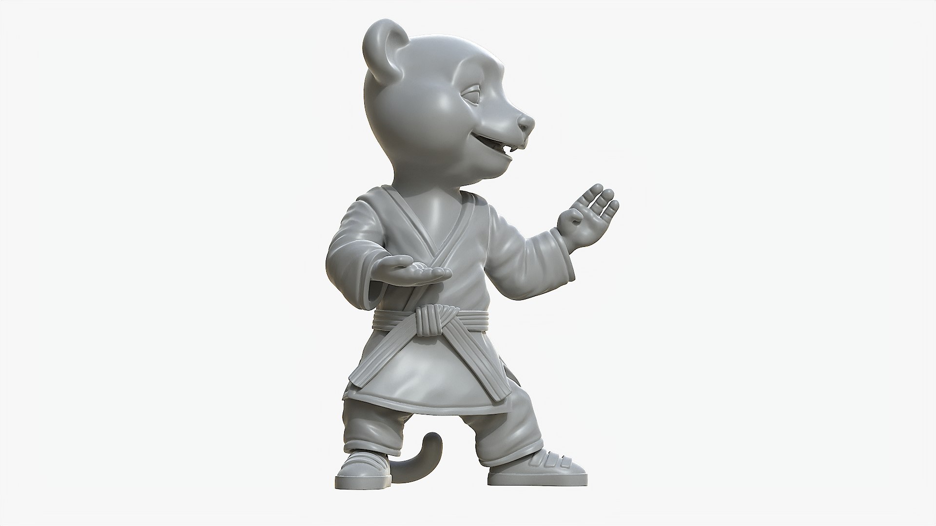 3D Model Karate Tiger Cub 3 - TurboSquid 1918921