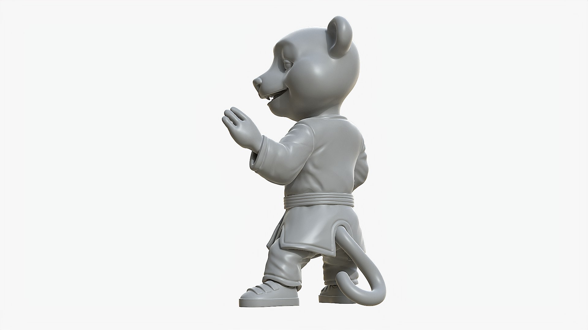 3D Model Karate Tiger Cub 3 - TurboSquid 1918921