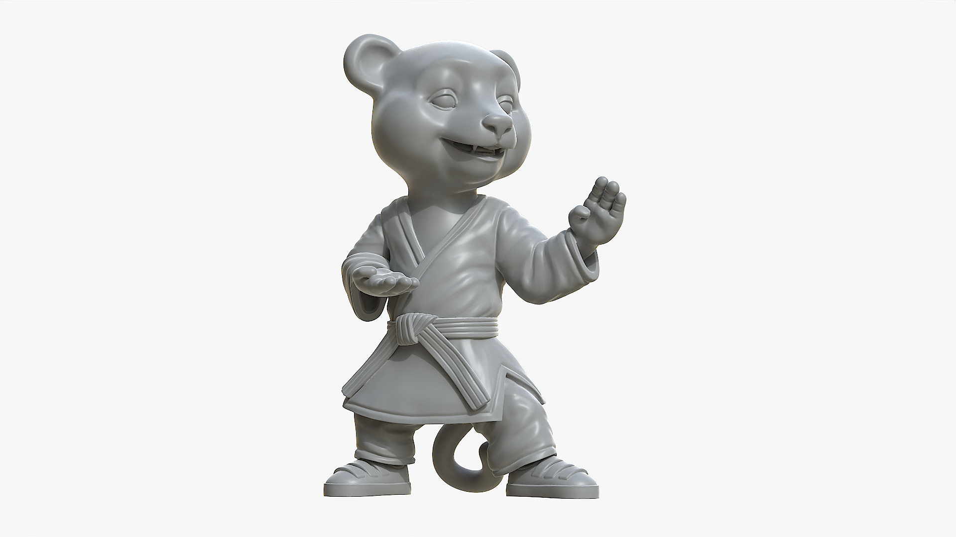 3D Model Karate Tiger Cub 3 - TurboSquid 1918921