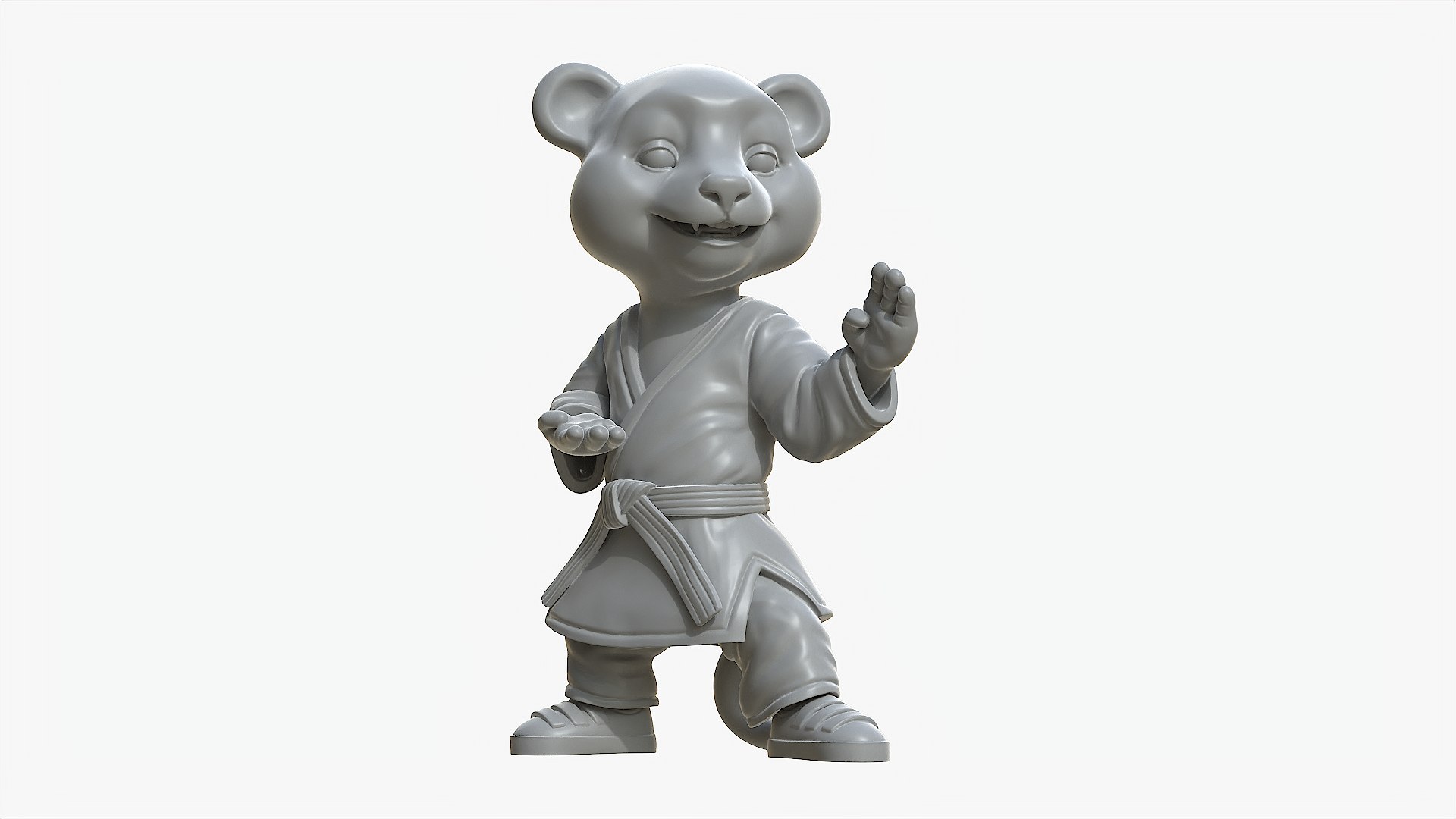 3D Model Karate Tiger Cub 3 - TurboSquid 1918921