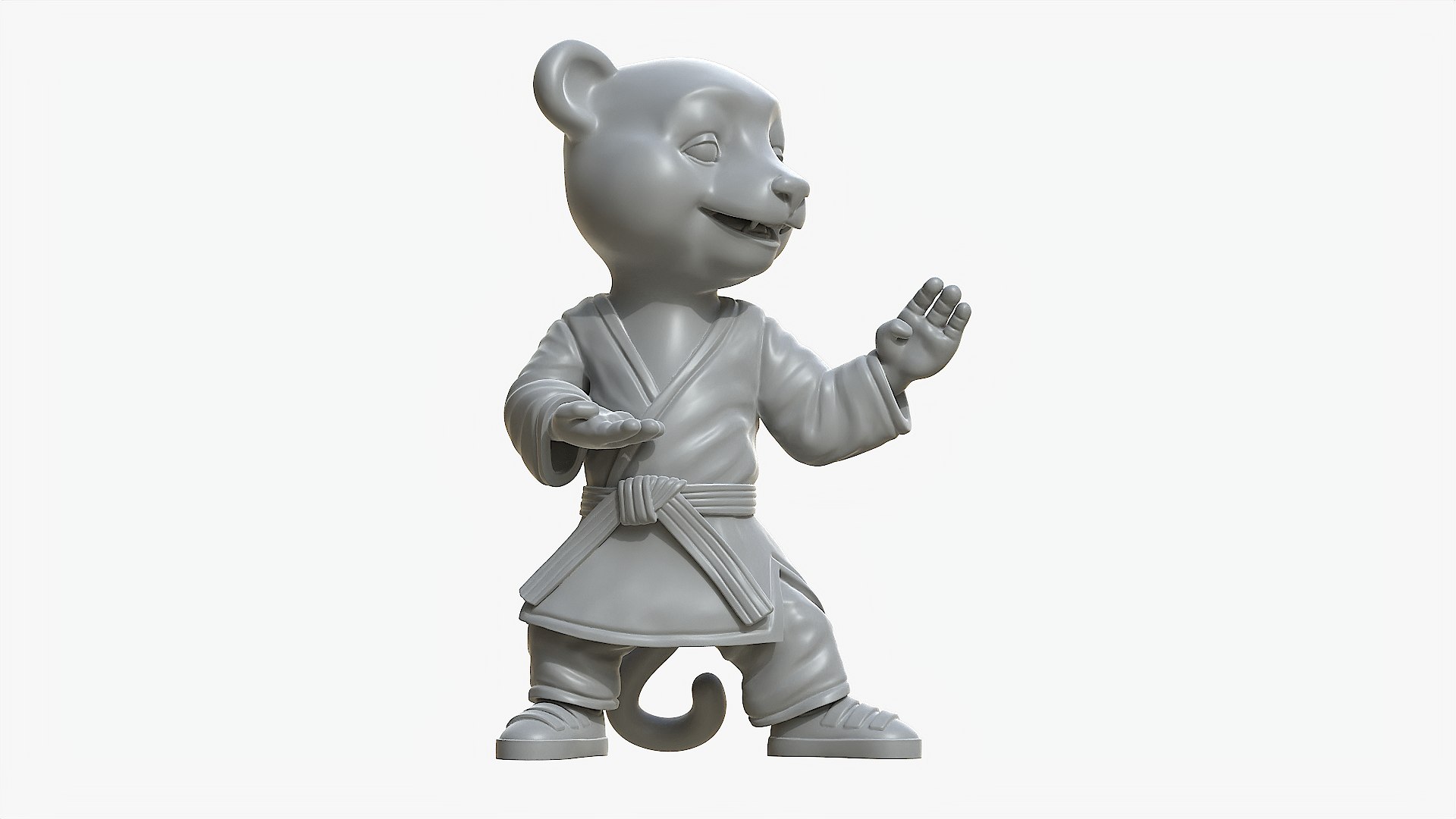 3D Model Karate Tiger Cub 3 - TurboSquid 1918921