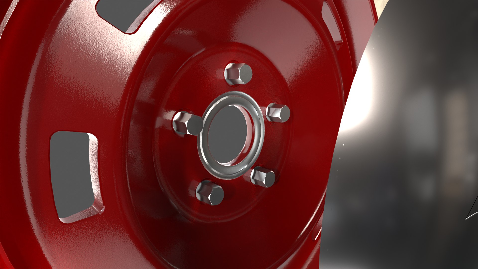 Classic Wheel RED 3D model - TurboSquid 2053228