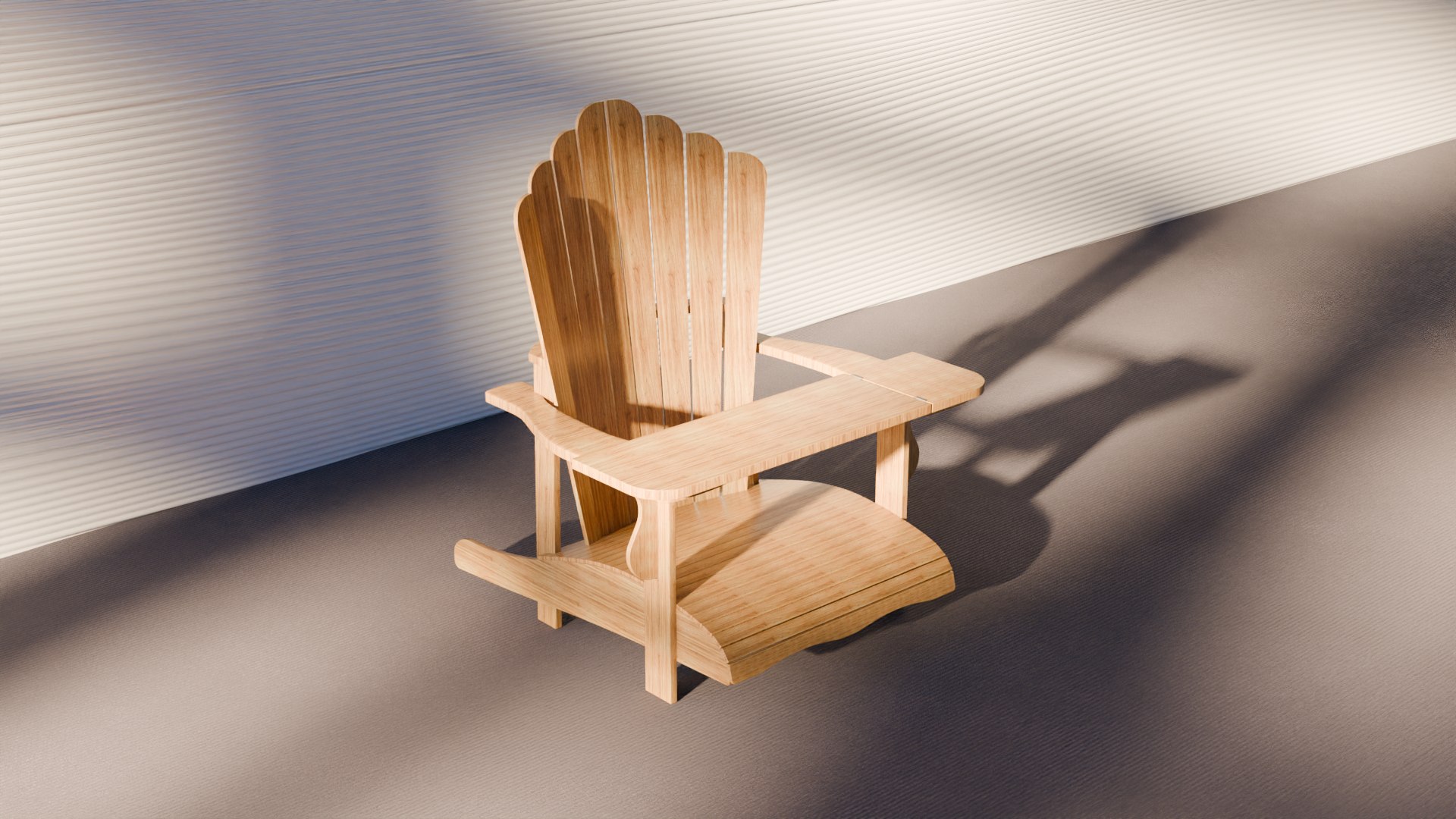 Wooden Foldable Arm Chair 3D Model - TurboSquid 2374725