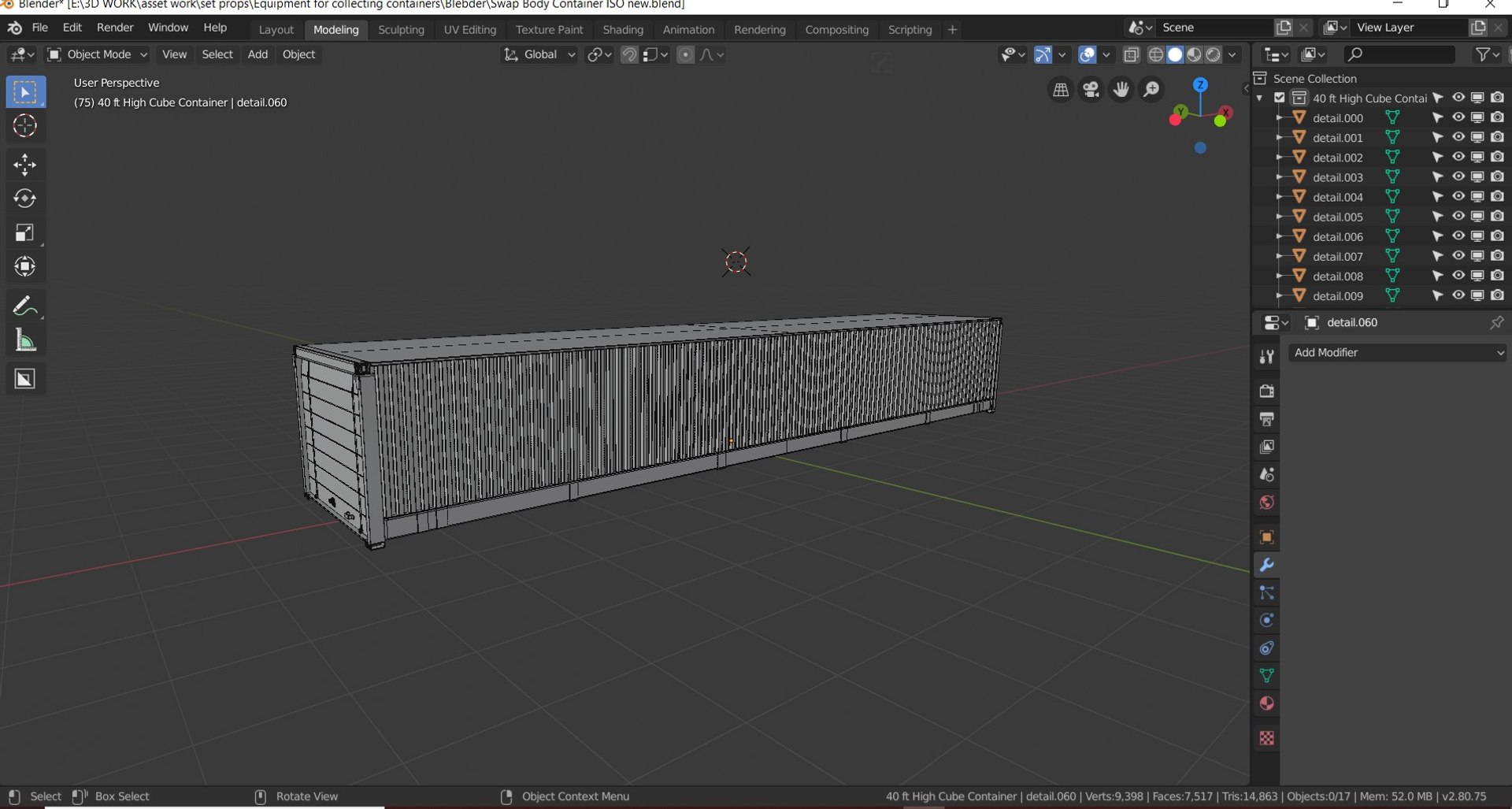 Swap Body Container 3D - TurboSquid 1615224