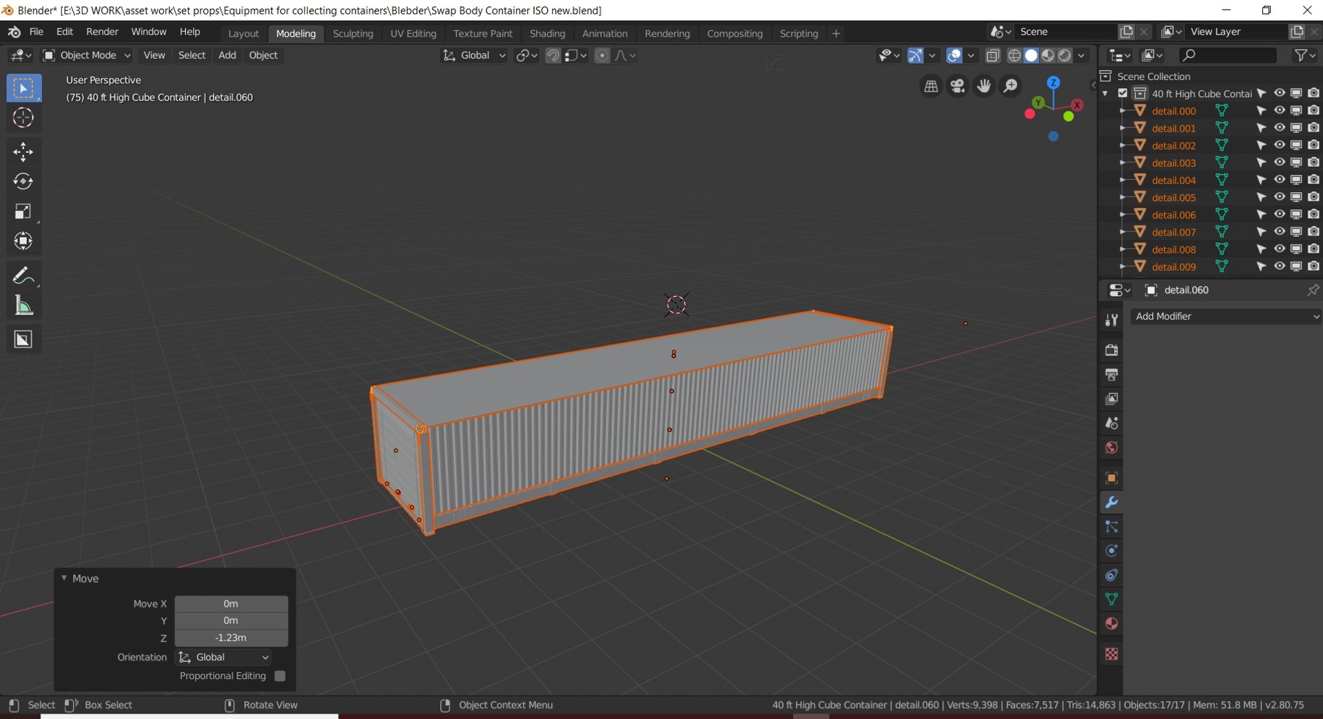 Swap Body Container 3D - TurboSquid 1615224