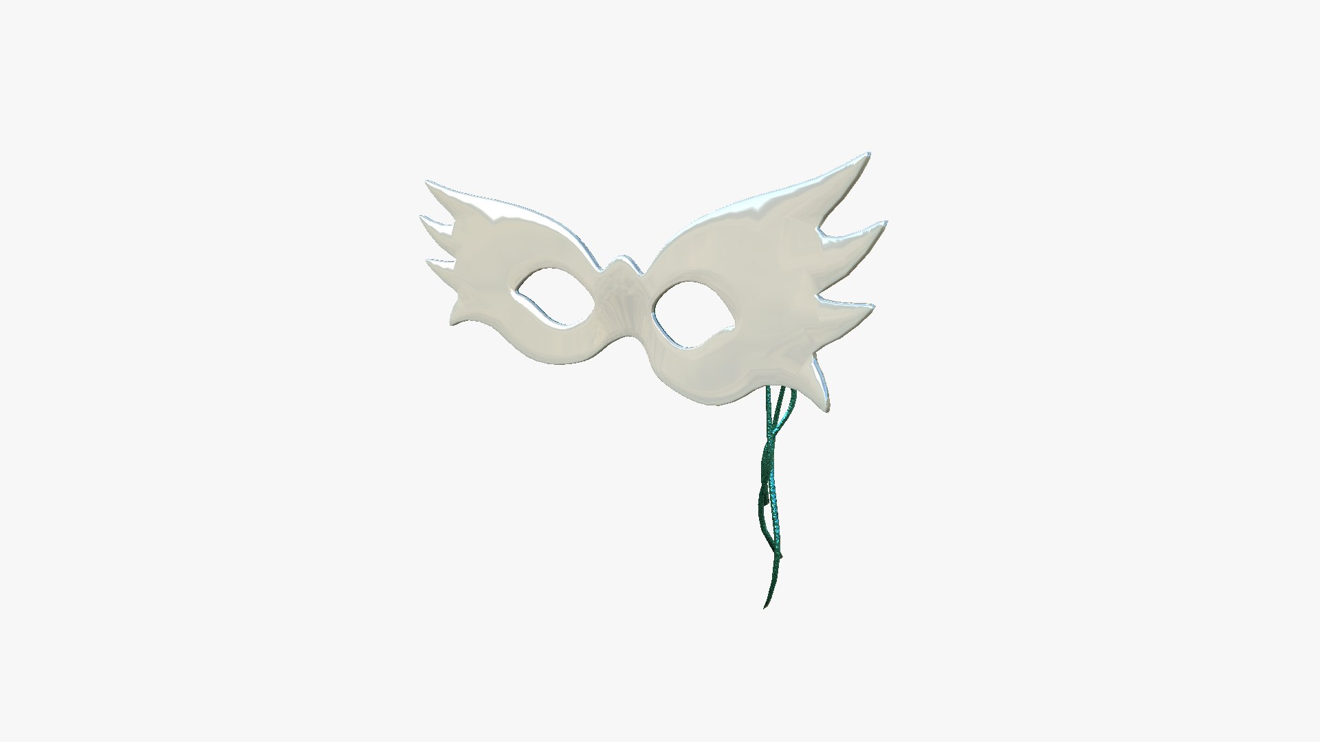 Carnival Mask B10 White Blue - Costume Character Design 3D Model ...