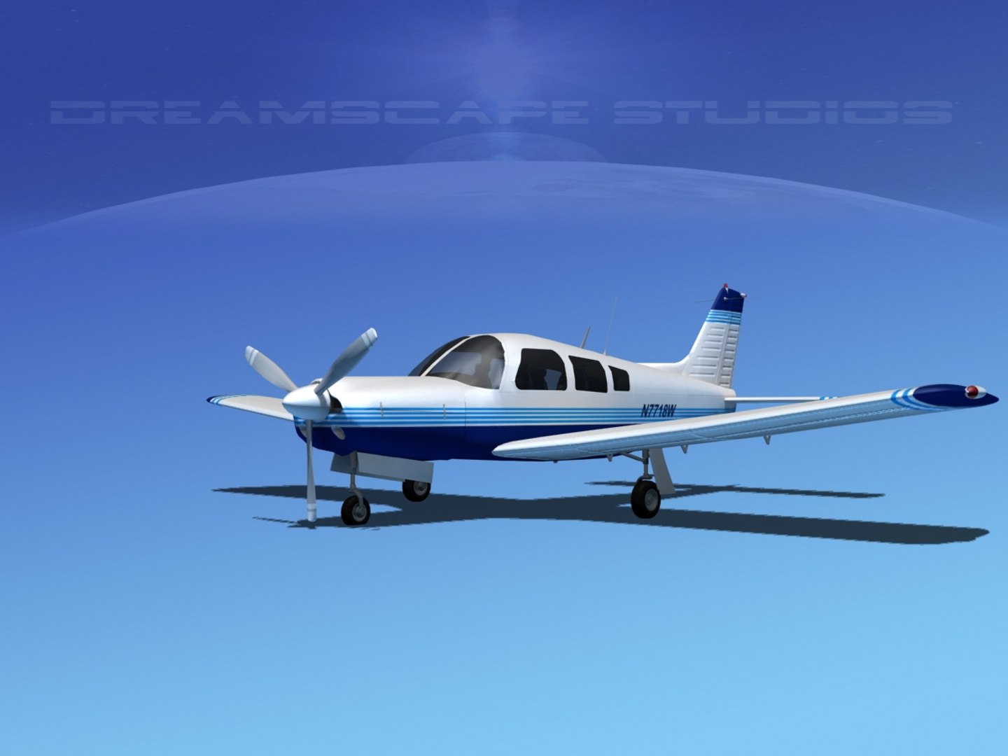 3d Propeller Piper Cherokee