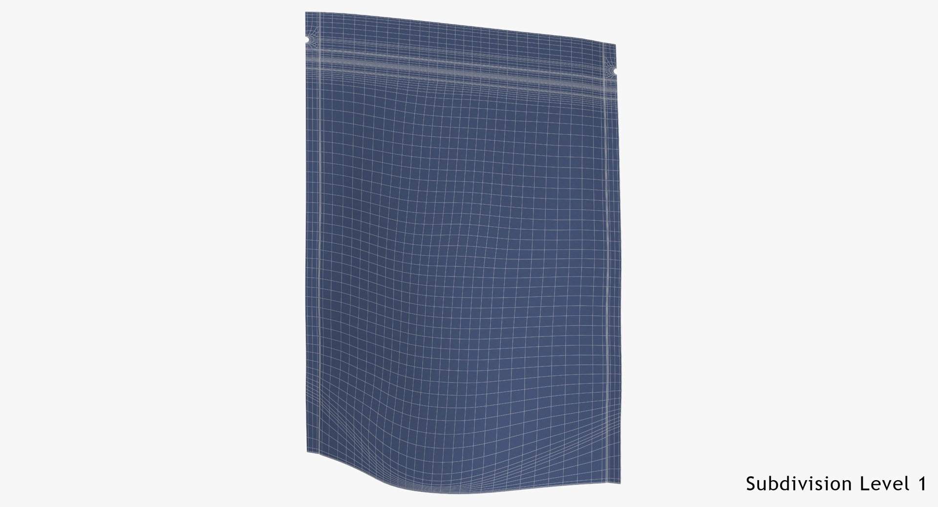 Stand zipper pouche 350g 3D model - TurboSquid 1534717