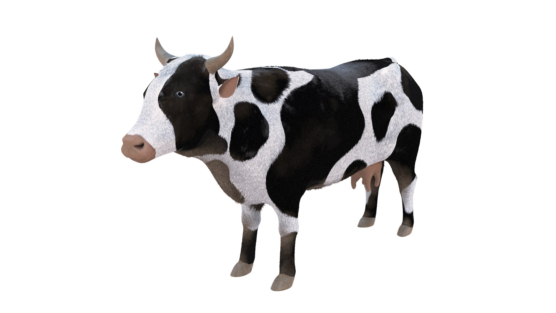 Cow 3D - TurboSquid 1941870