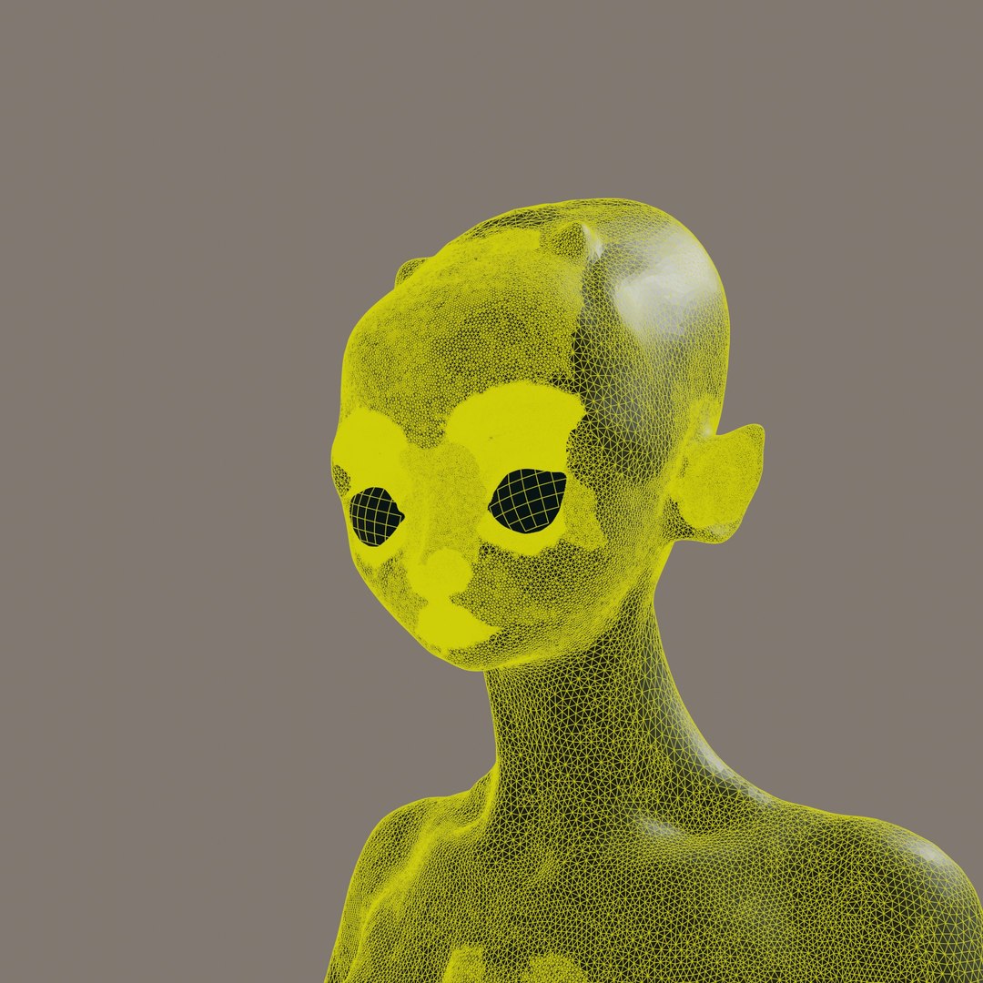 Female Alien Character 3D Model - TurboSquid 2216107