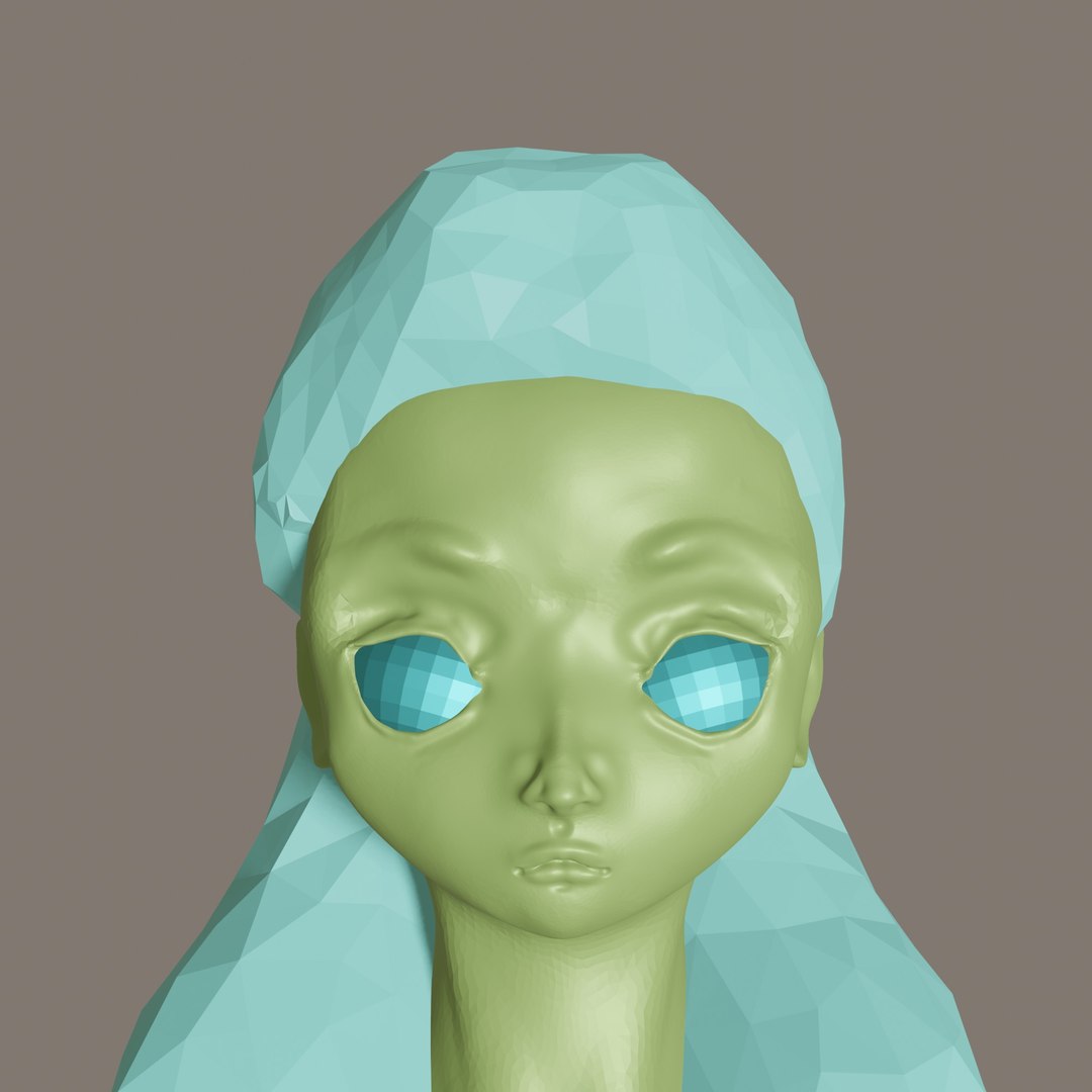 Female Alien Character 3D Model - TurboSquid 2216107