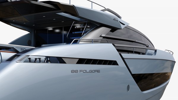 Riva 88 Folgore Sportfly Yacht 3D model - TurboSquid 1973635