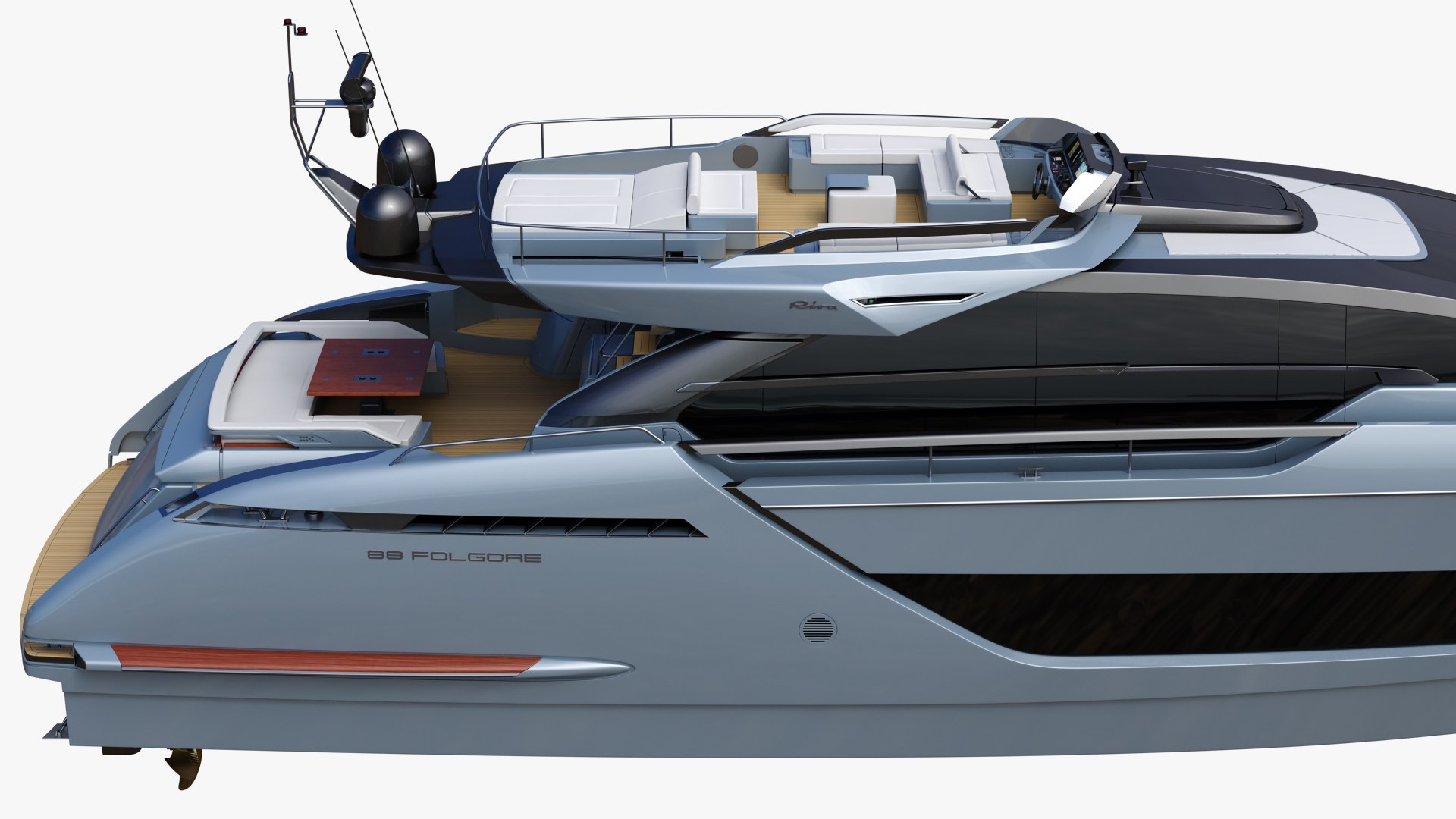 Riva 88 Folgore Sportfly Yacht 3D model - TurboSquid 1973635