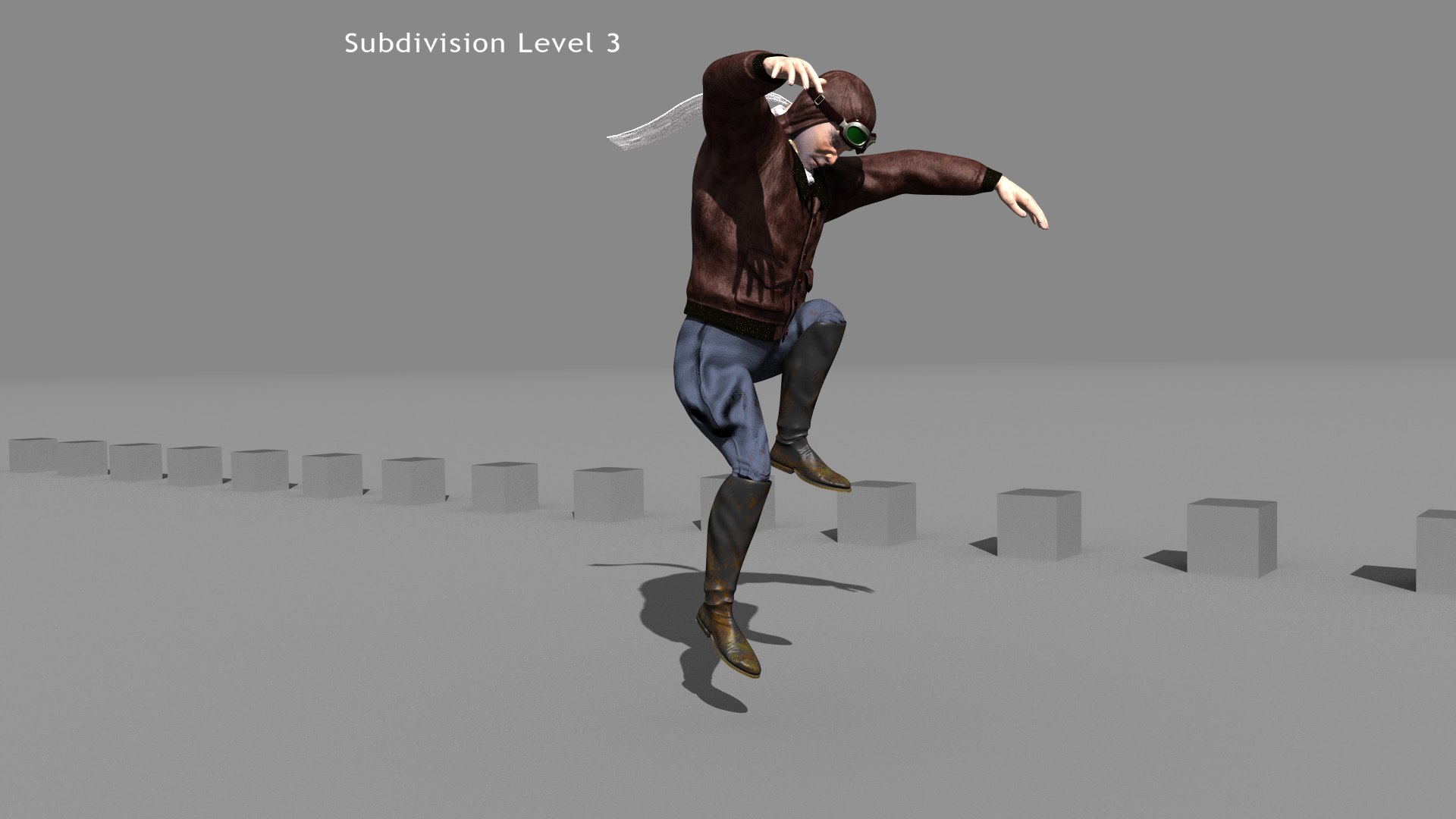 Flyboy Barnstorm Pilot - MOCAP Rig And Motion Capture Data 3D Model ...