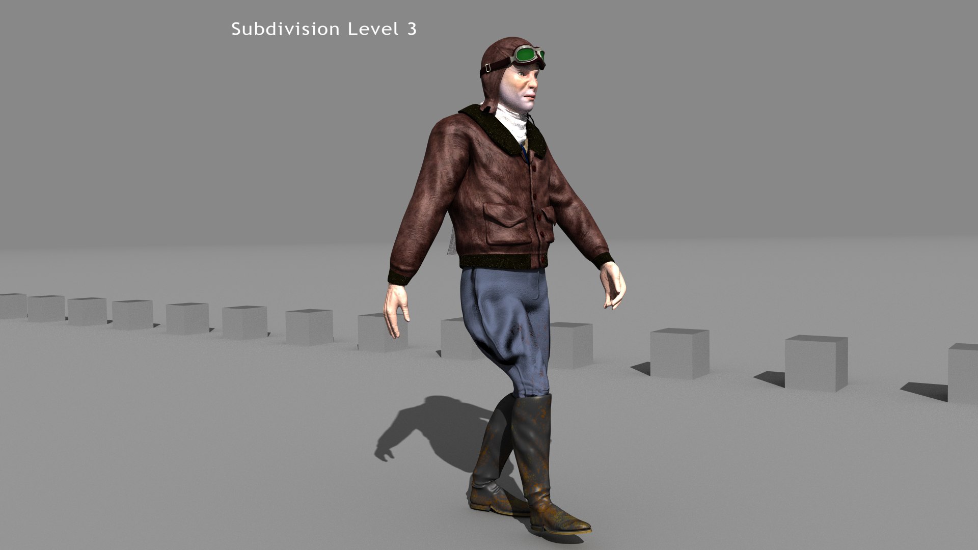 Flyboy Barnstorm Pilot - MOCAP Rig And Motion Capture Data 3D Model ...