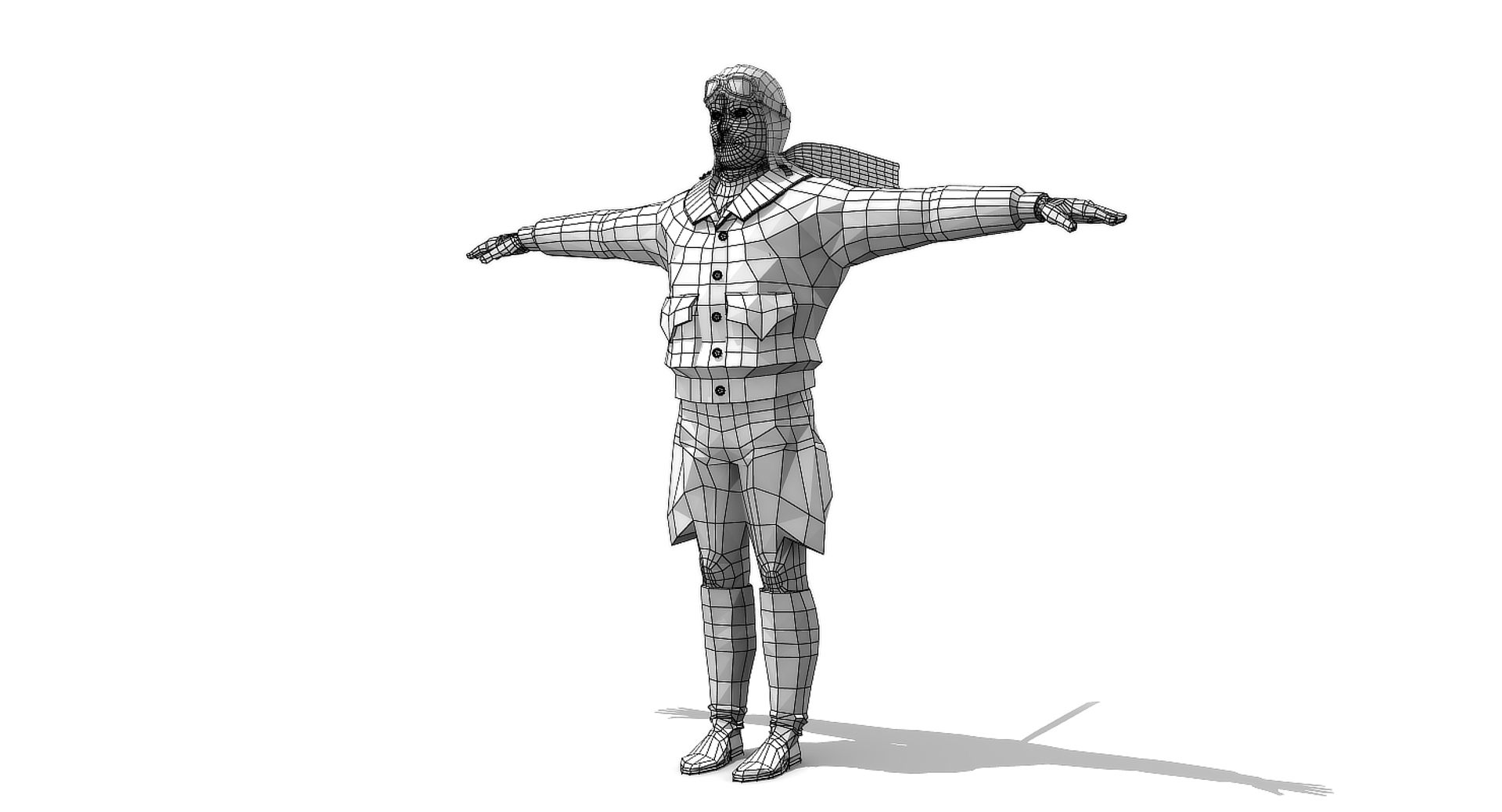 Flyboy Barnstorm Pilot - MOCAP Rig and Motion Capture Data 3D model ...