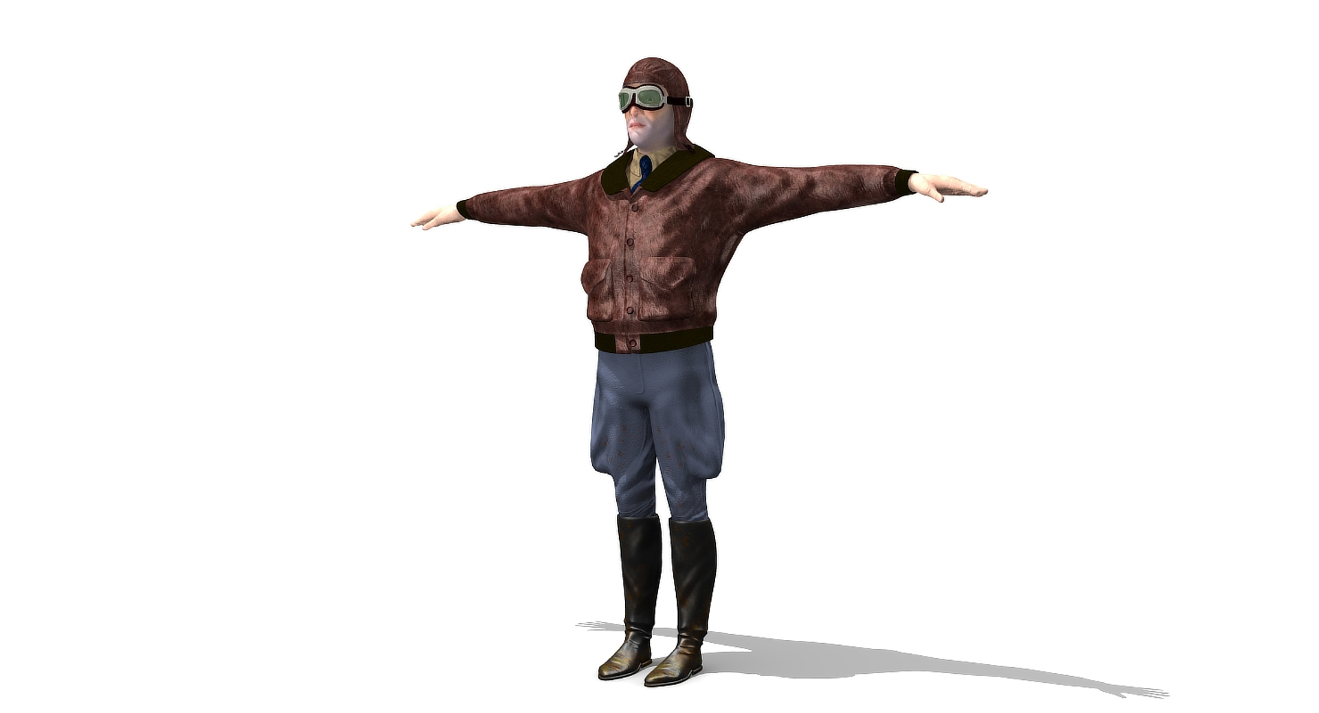 Flyboy Barnstorm Pilot - MOCAP Rig and Motion Capture Data 3D model ...