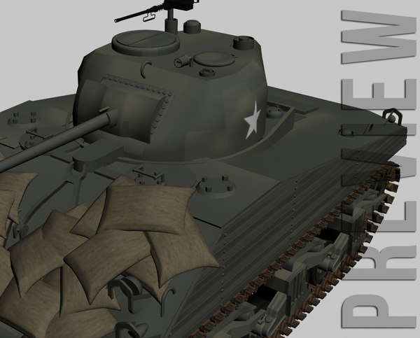 modelo 3d M4A3 Sherman - TurboSquid 701192