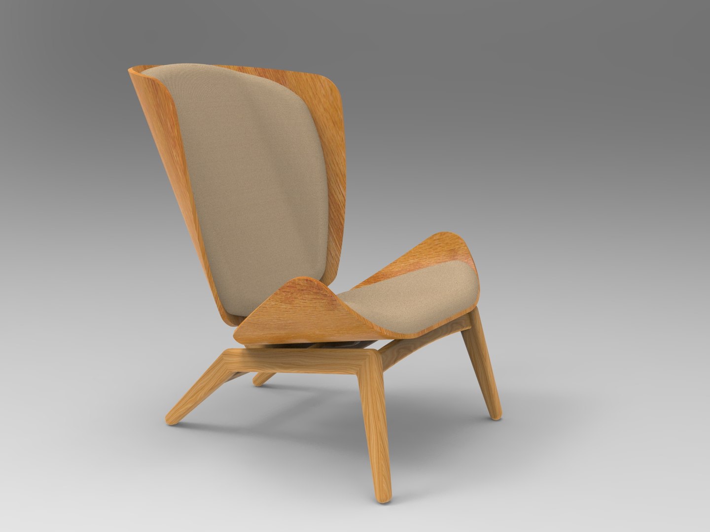 3D Model UMAGE READER CHAIR - TurboSquid 2071068
