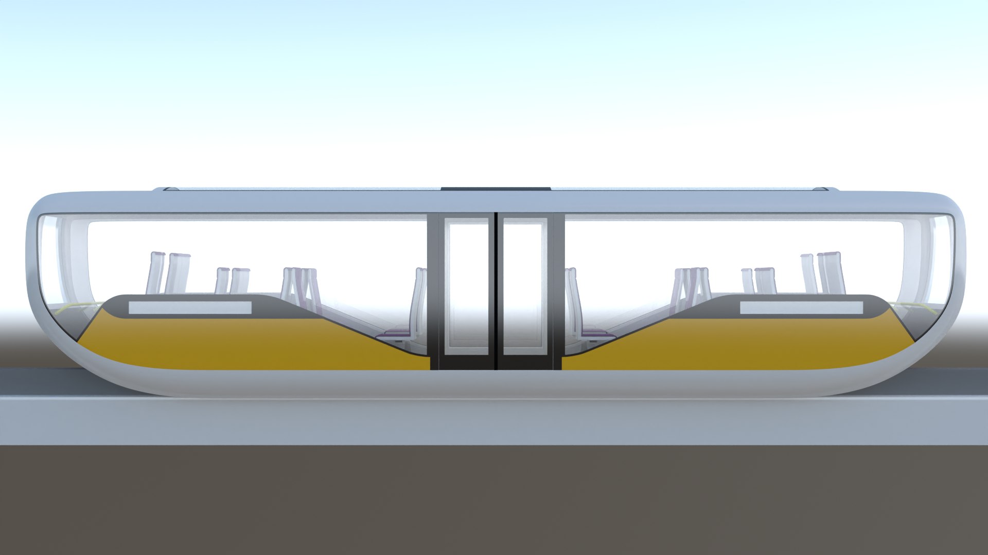 3D Sky Train Concept - TurboSquid 1907018