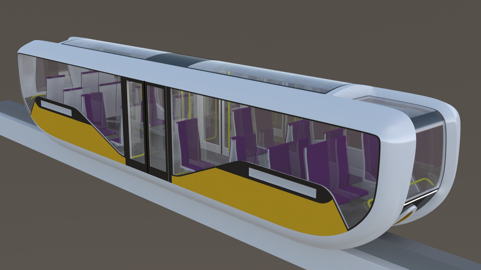 3D Sky Train Concept - TurboSquid 1907018